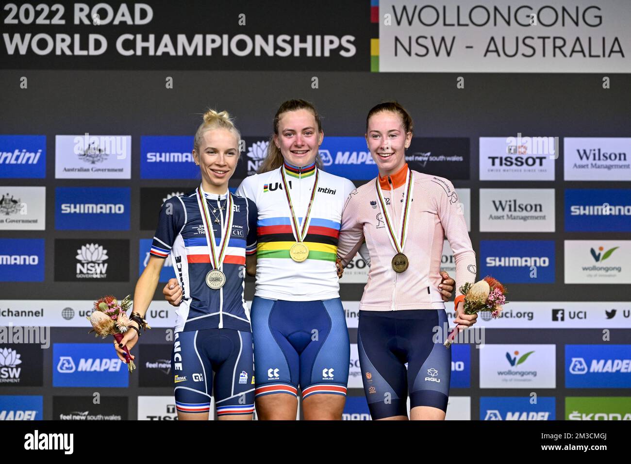Eglantine Rayer, British Zoe Backstedt and Nienke Vinke pictured on the ...