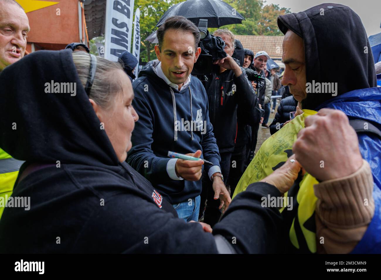 Vlaams Belang chairman Tom Van Grieken pictured during the yearly ...