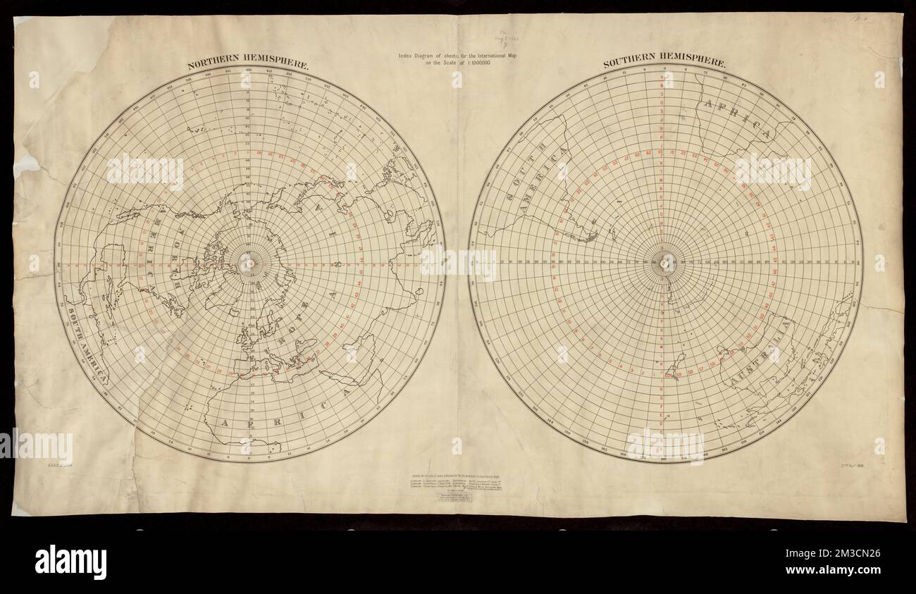 Index diagram of sheets for the International map on the scale of 1: ...