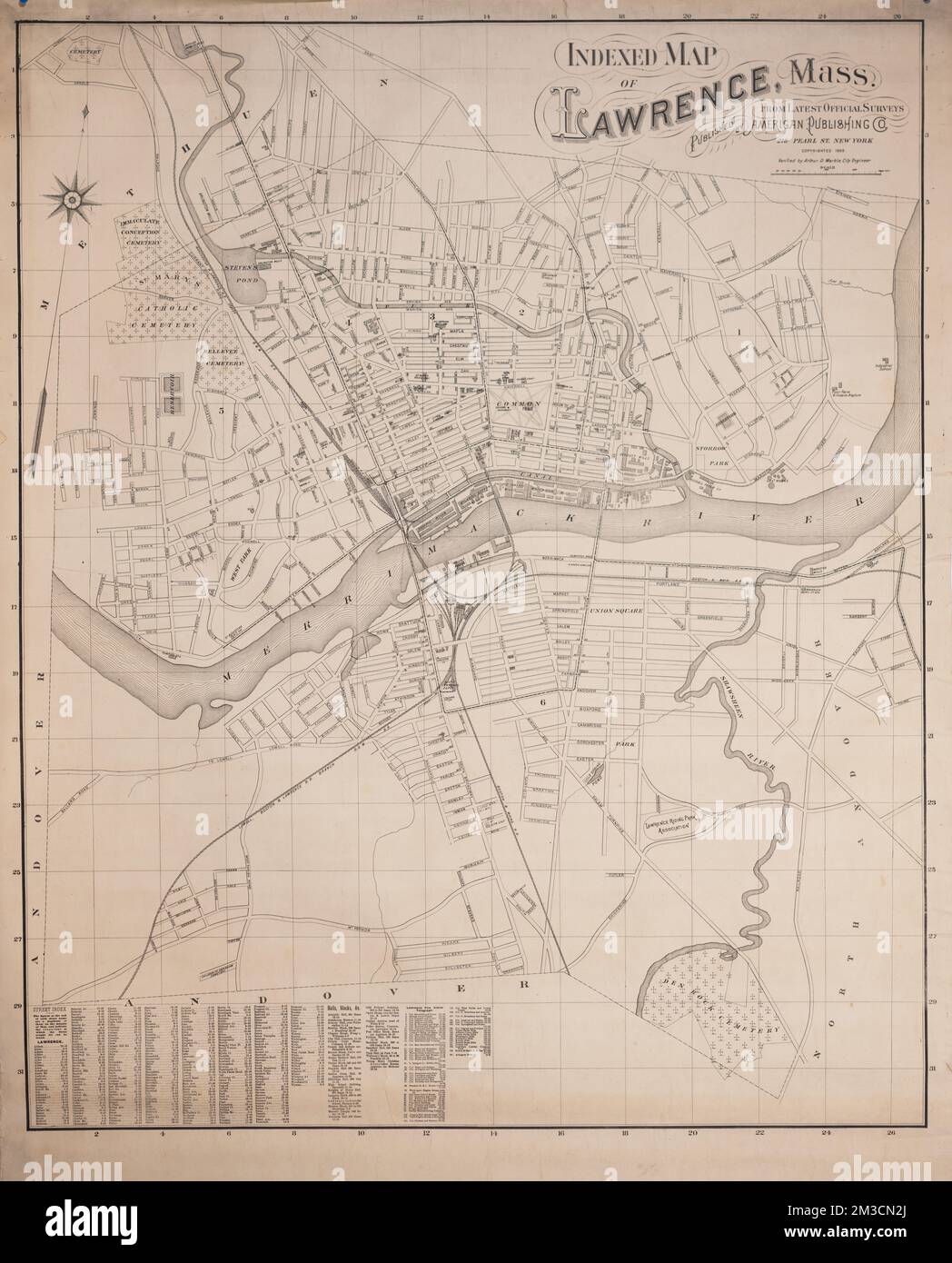 Map of lawrence hi-res stock photography and images - Alamy