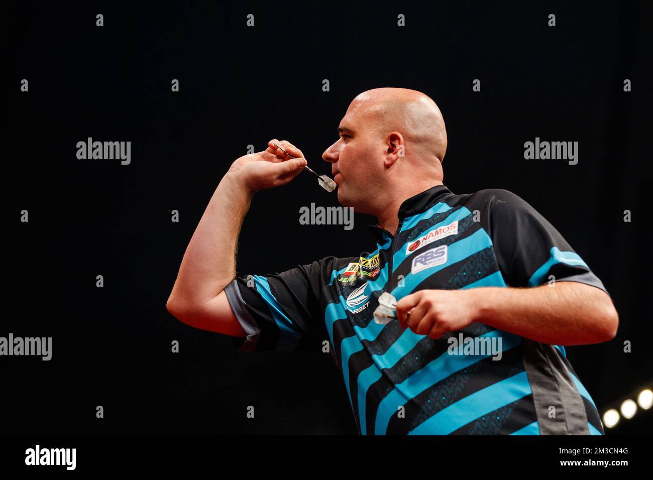 English Rob Cross pictured in action during the second day of the ...