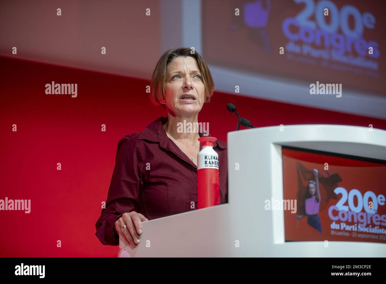 Estelle Ceulemans pictured during a party congress of french-speaking ...