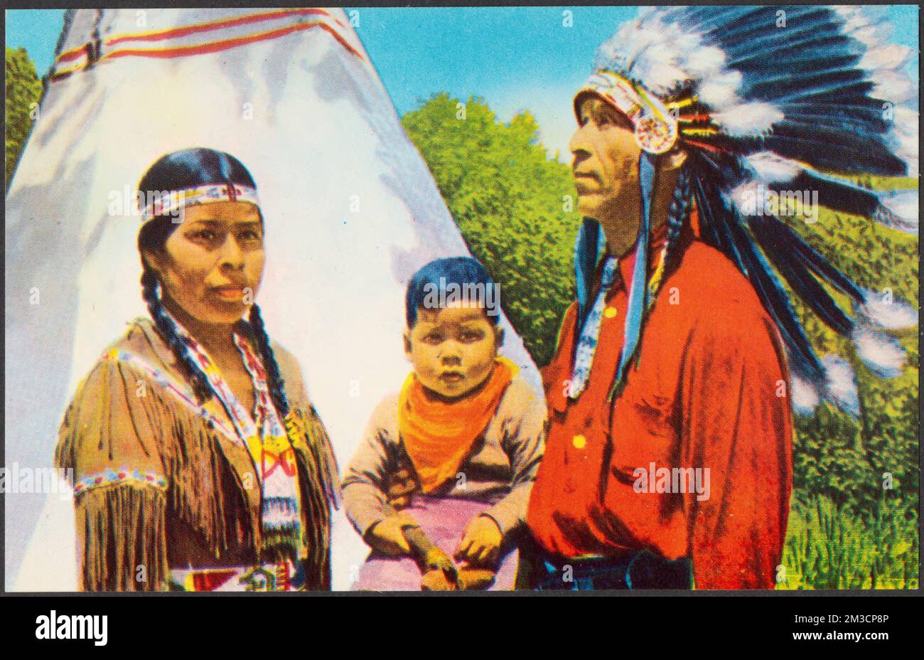 Indian family - Cherokee Indian Reservation, Cherokee, N. C ...