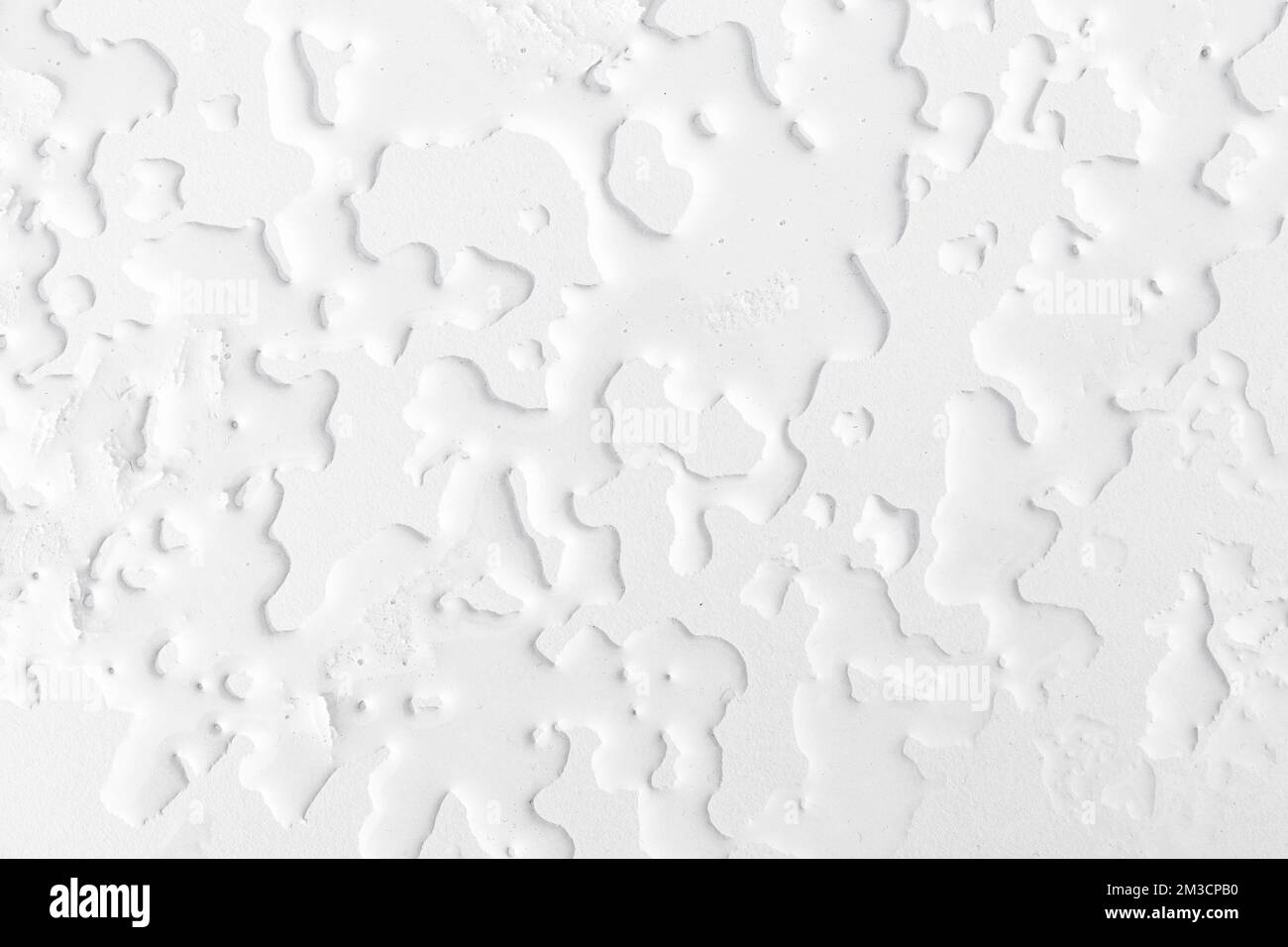 background of water drops at a white table in harmonic pattern Stock ...
