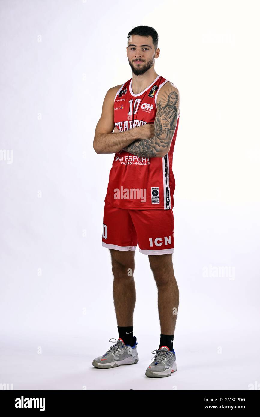 Spirou's Milan Samardzic poses at a photoshoot of Belgian Basketball ...
