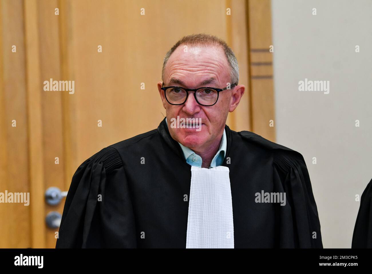 Lawyer Gino Houbrechts pictured during the jury constitution session at ...