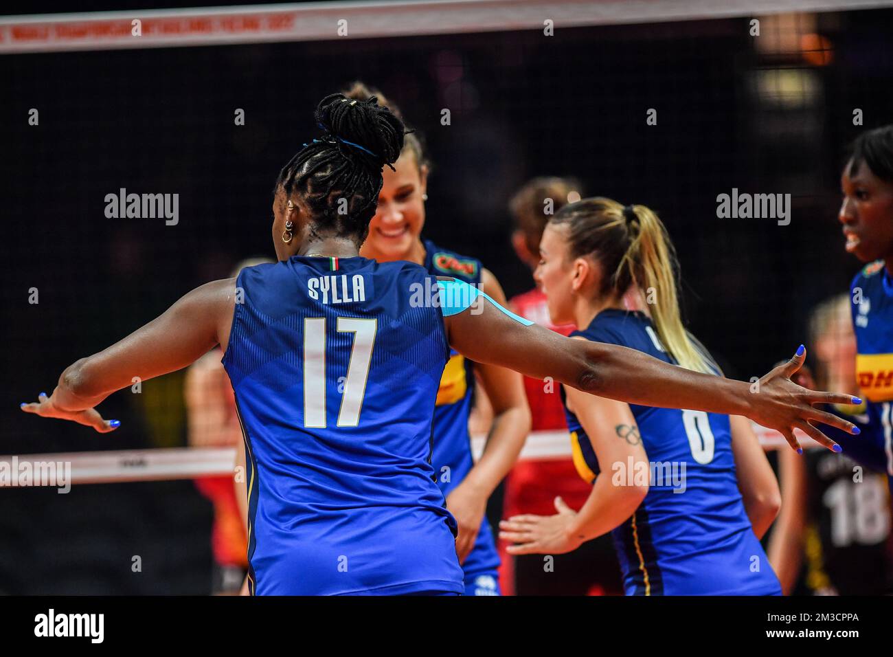 Italy's Miryam Fatime Sylla pictured during a volleyball game between ...