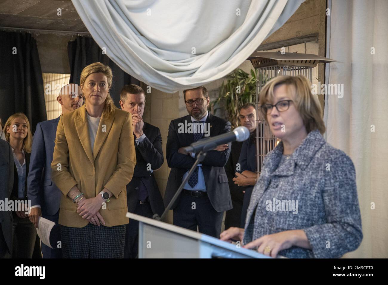 Interior Minister Annelies Verlinden and Europol executif director ...