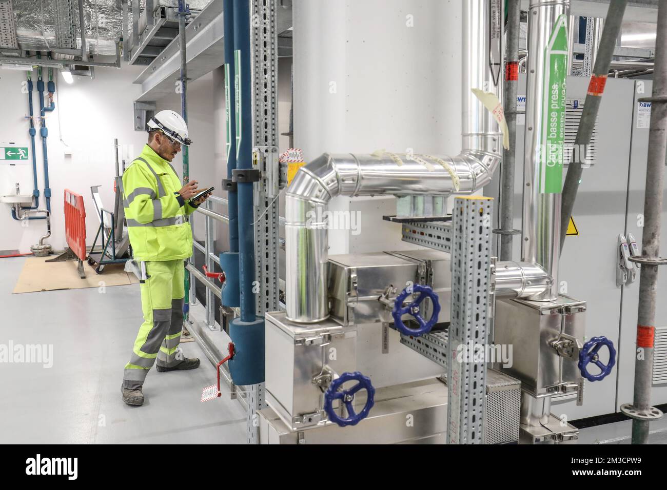 Illustration picture shows a visit to the 'Campus UCB' gene therapy ...