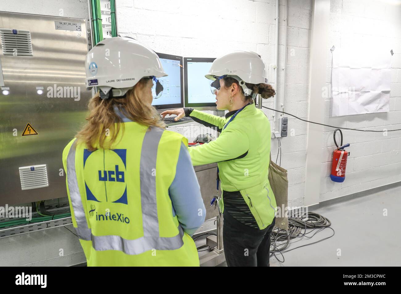 Illustration picture shows a visit to the 'Campus UCB' gene therapy ...