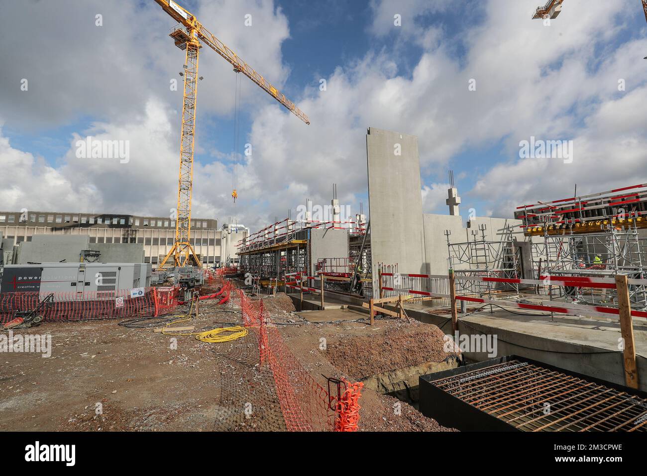 Illustration picture shows the construction site, during a visit to the ...