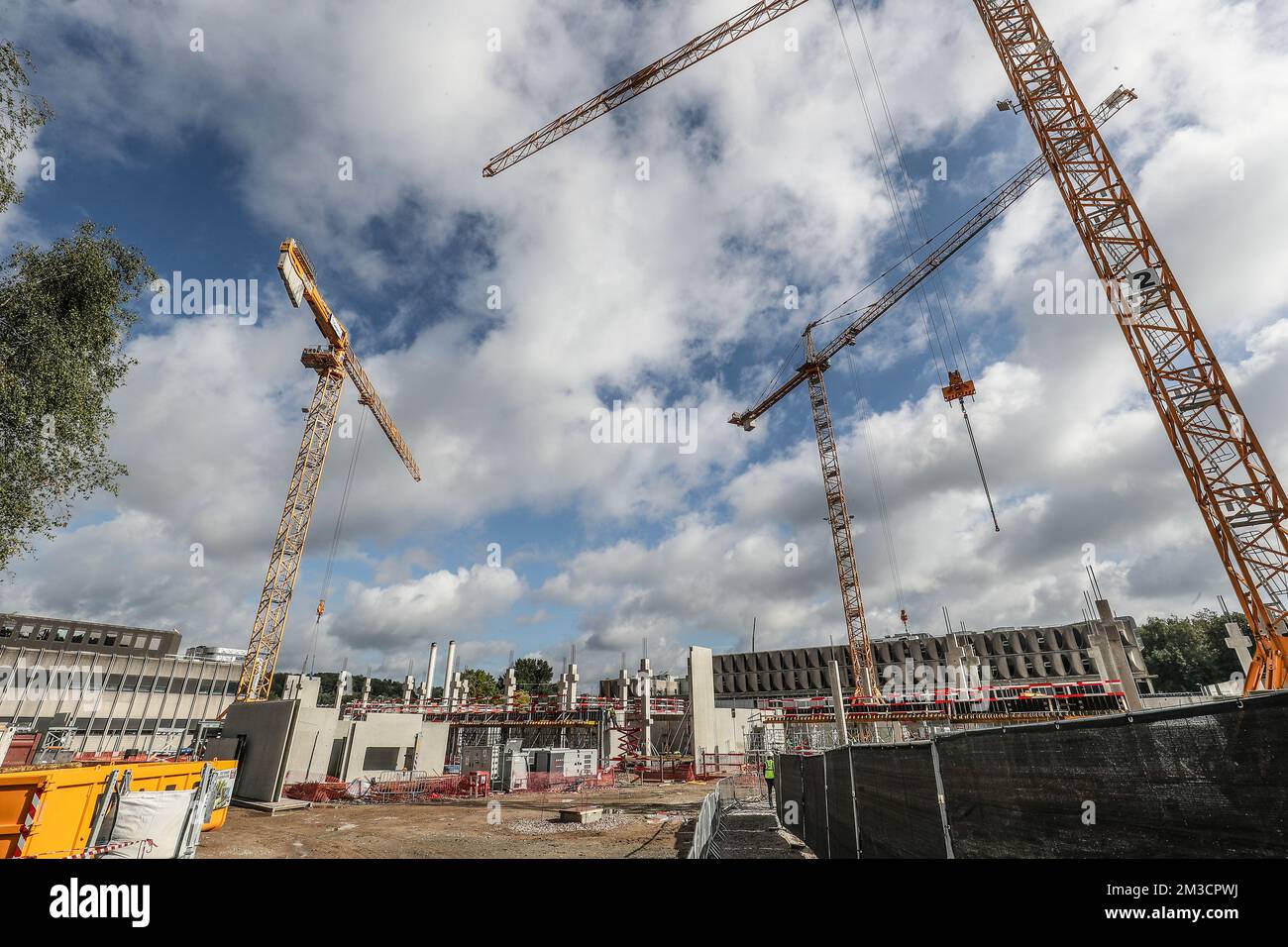 Illustration picture shows the construction site, during a visit to the ...