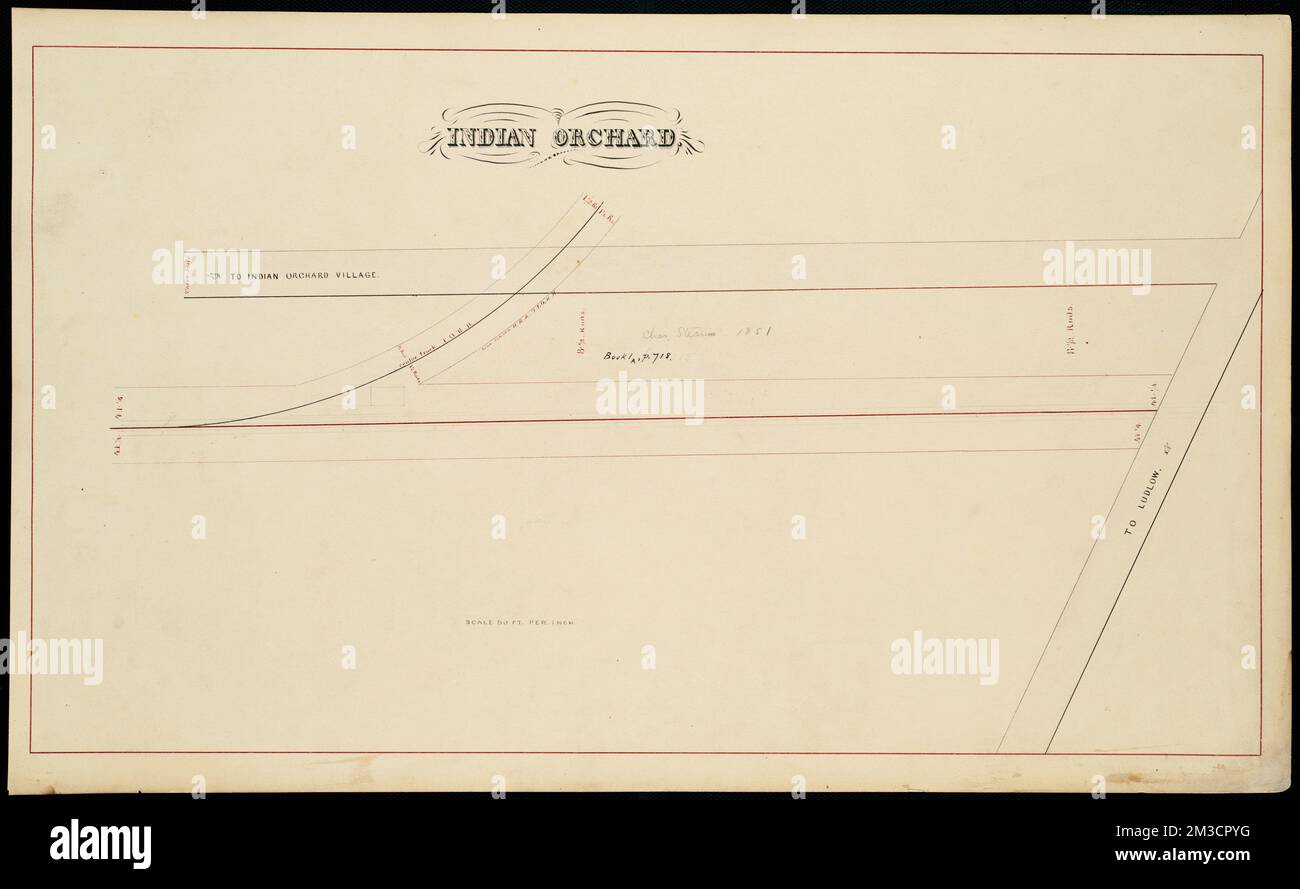 Indian Orchard , Springfield Mass., Maps, Railroads, Massachusetts ...