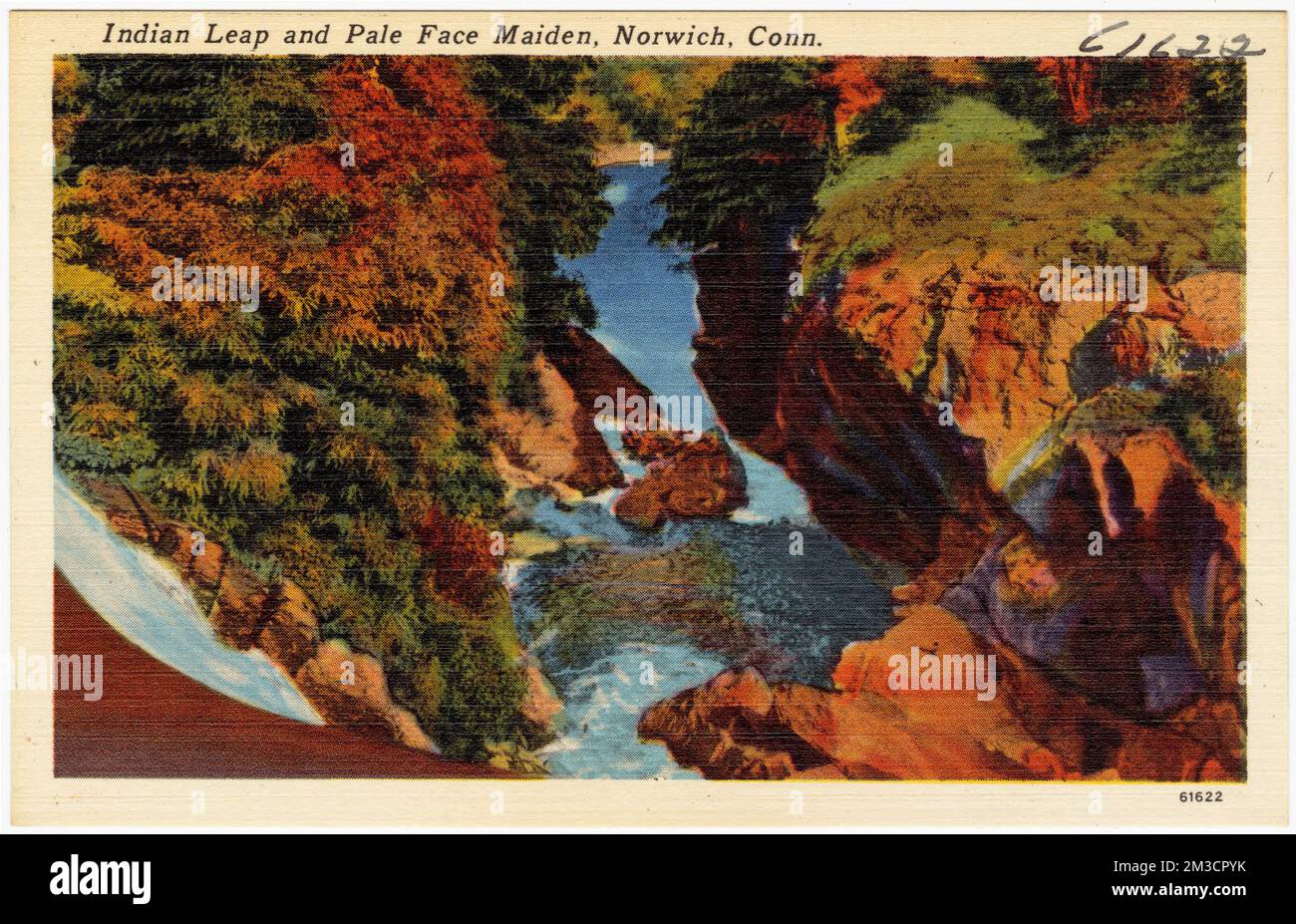 Indian Leap and Pale Face Maiden, Norwich, Conn. , Valleys, Waterfalls ...