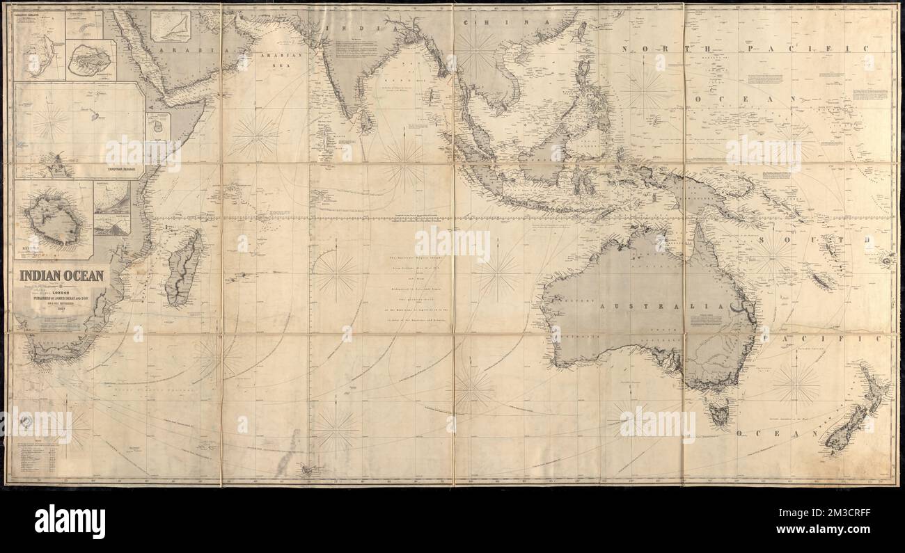 Indian Ocean , Indian Ocean, Maps, Nautical charts, Indian Ocean Norman ...