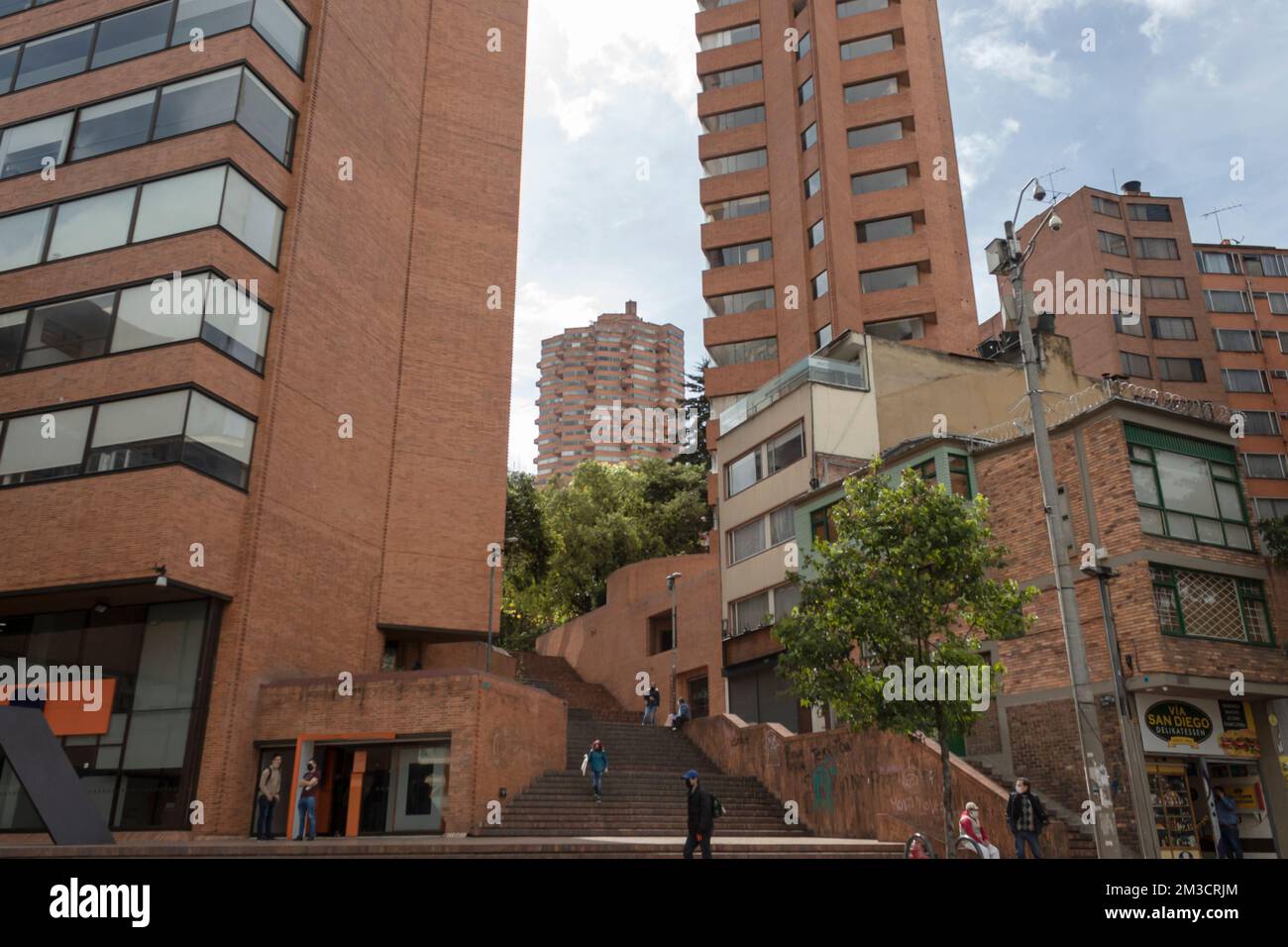 BOGOTA, COLOMBIA Residential and office Brick skyscrapers at downtown ...