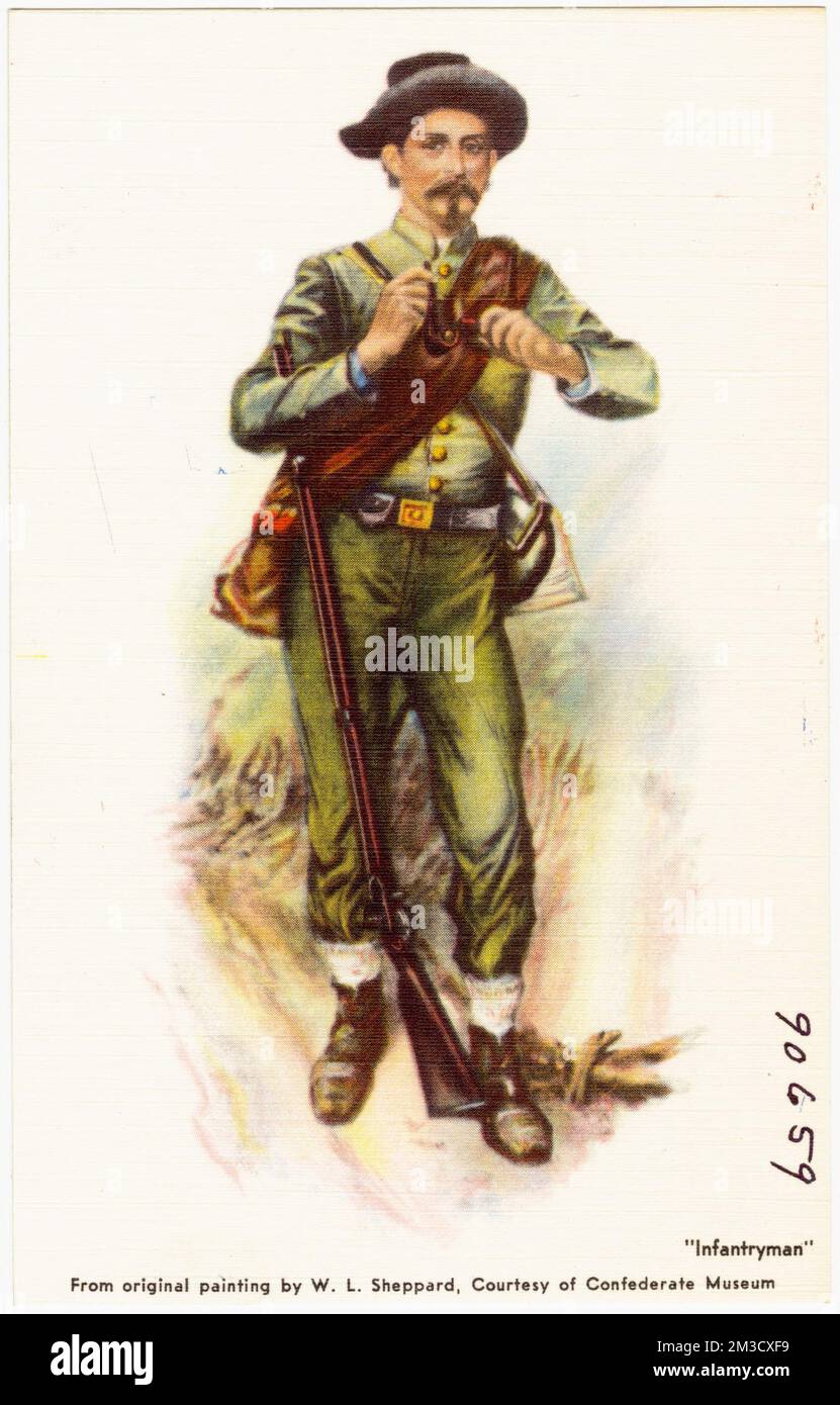 'Infantryman', from original painting W. L. Sheppard, courtesy of ...