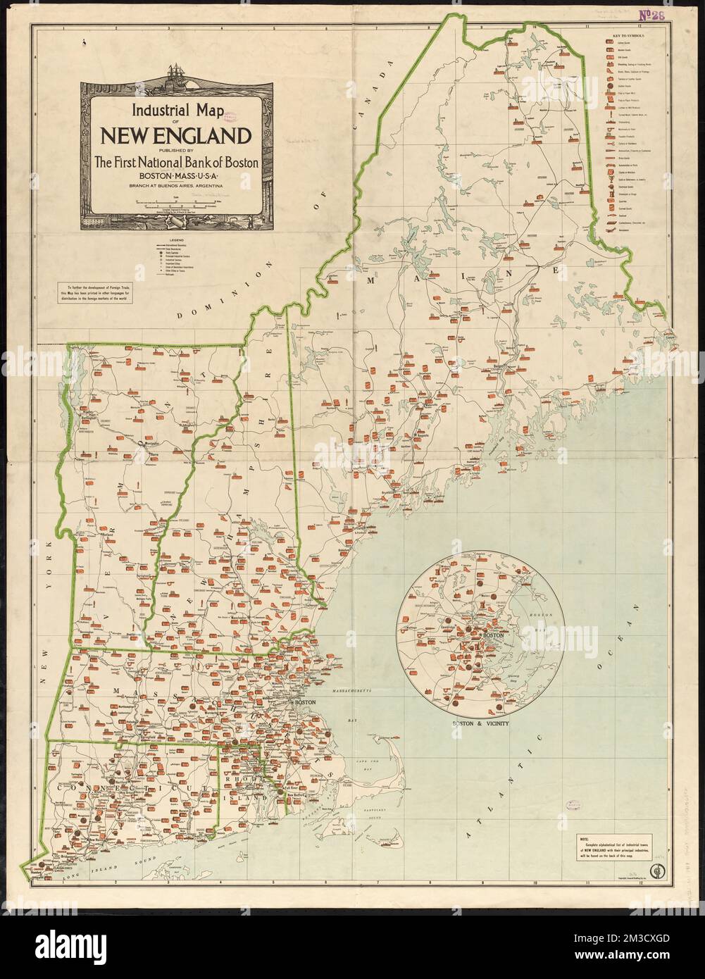 Industrial map of New England , Industries, New England, Maps, New ...