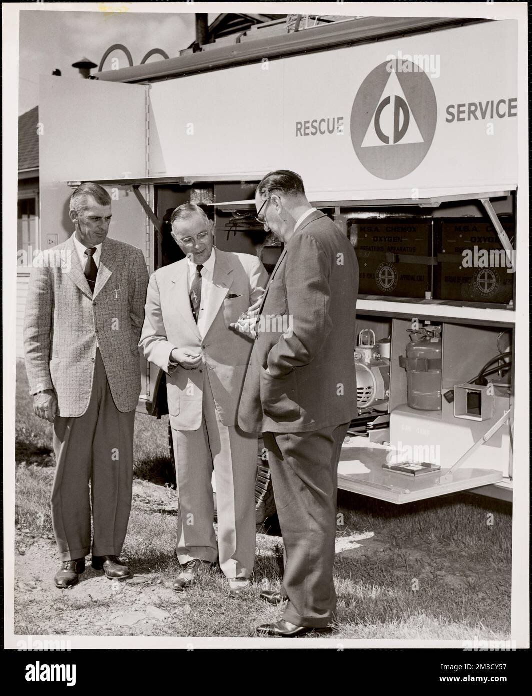 Information and Publications Maine, 1957 , Trucks, Civil defense, Cross ...