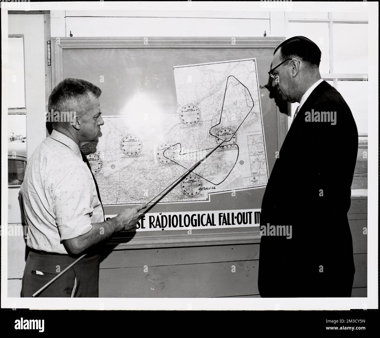 Information and Publications Maine, 1957 , Maps, Nuclear fallout, Civil ...