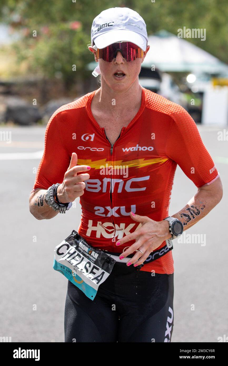 American Chelsea Sodaro pictured in action during the Hawaii Ironman ...
