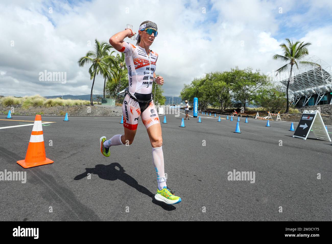 Swedish Lisa Norden pictured in action during the Hawaii Ironman women ...