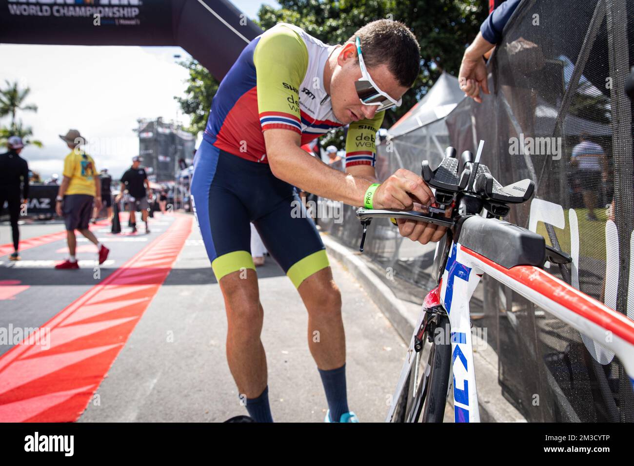 Norwegian Gustav Iden pictured during preparations ahead of the Hawaii ...