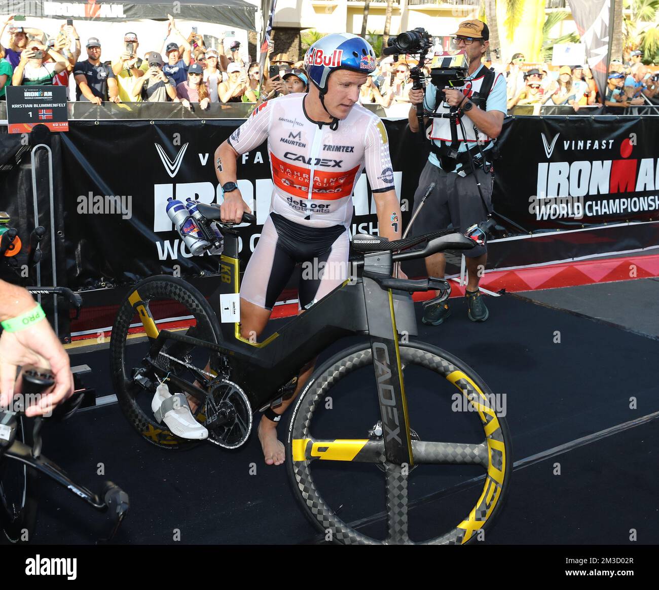 Norwegian triathlete Kristian Blummenfelt pictured during the Hawaii ...