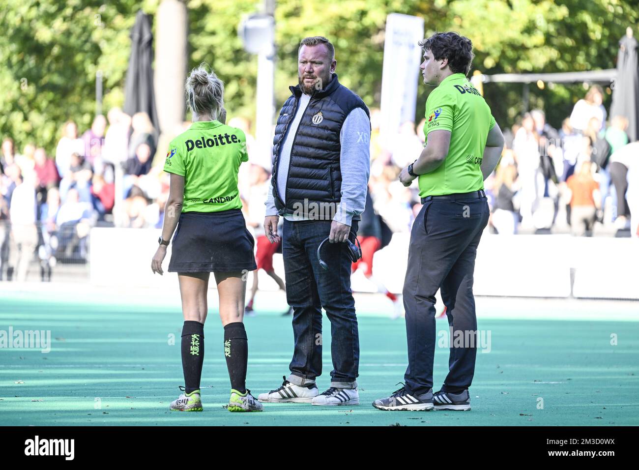 Racing's head coach Xavier De Greve shows defeat after a hockey game ...