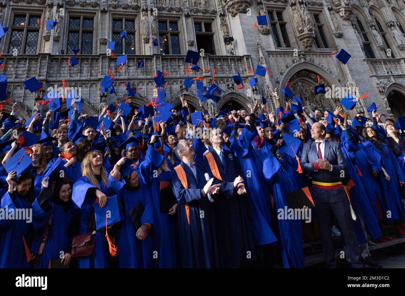 Illustration shows the proclamation ceremony for graduating students of ...