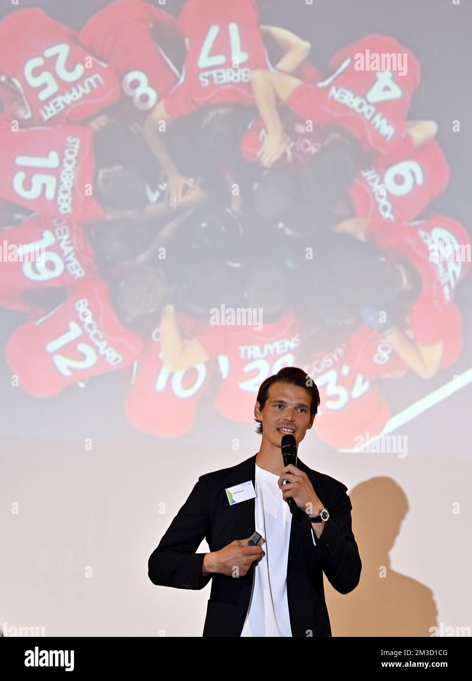 Belgian hockey player Felix Denayer pictured at kick off event for ...