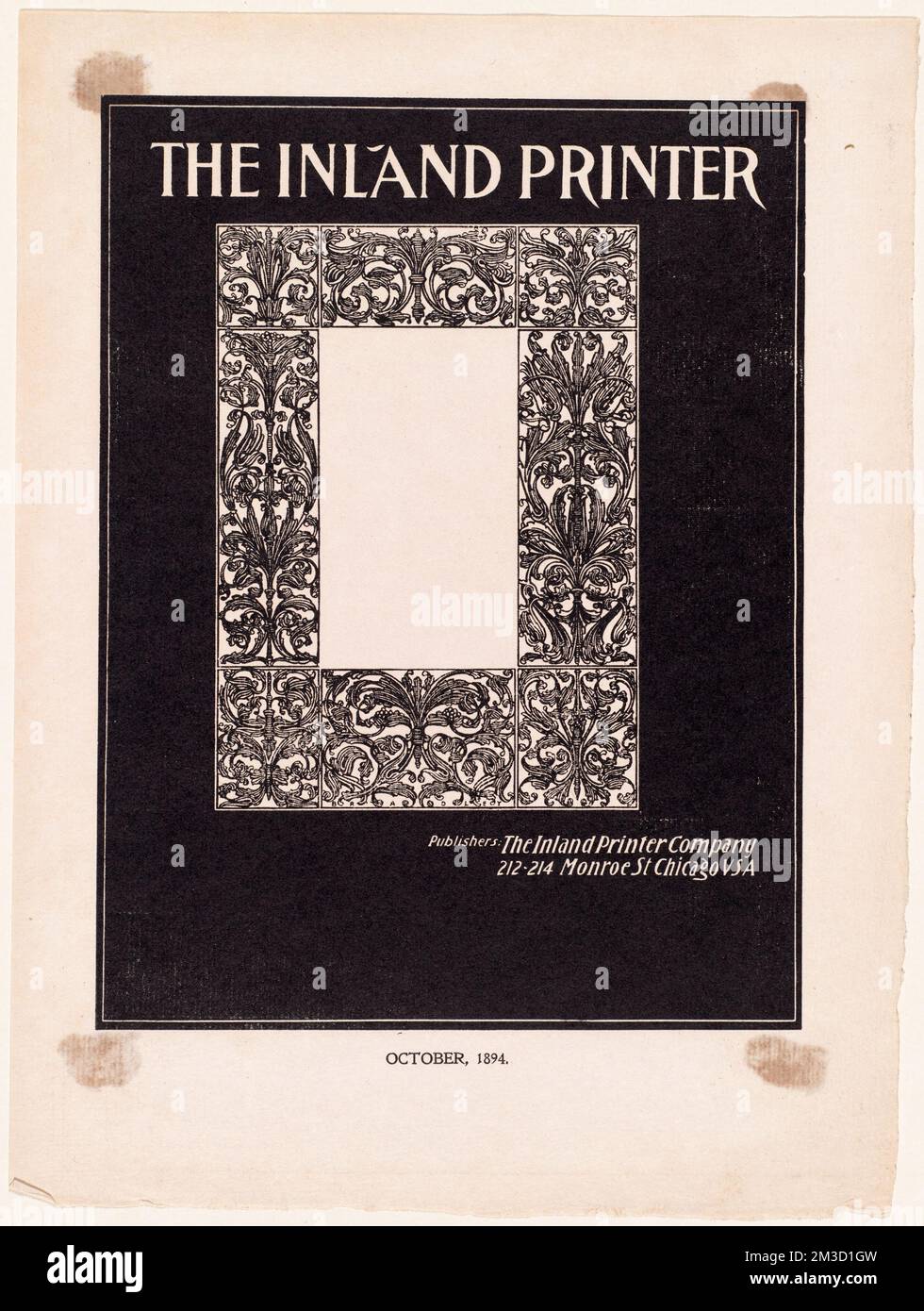 The inland printer, October 1894 , Periodicals Stock Photo - Alamy
