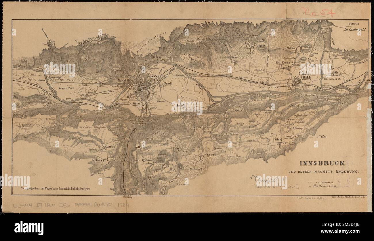Innsbruck und dessen nächste umgebung , Innsbruck Austria, Maps Norman ...
