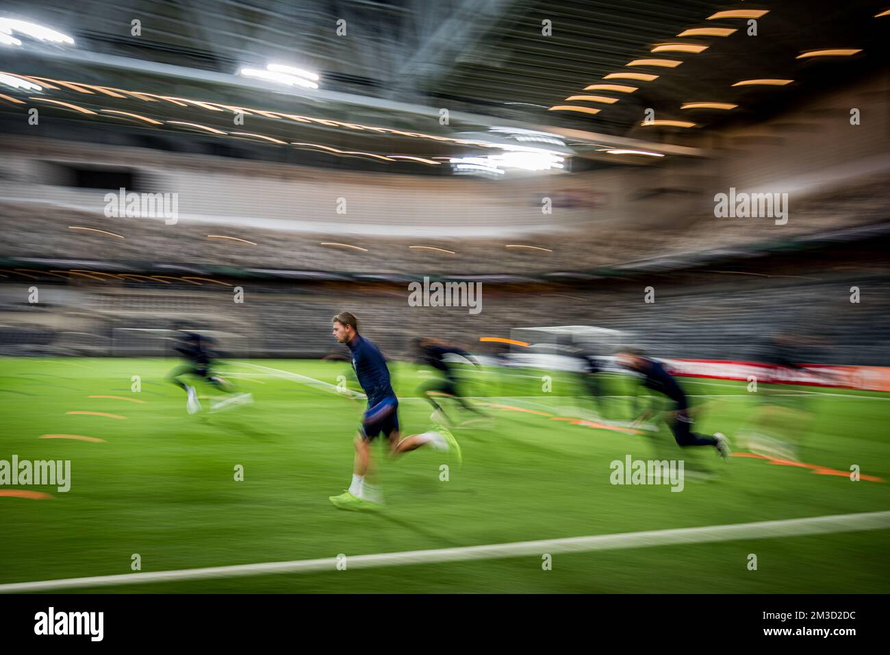 Gent's Hugo Cuypers pictured in action during a training session of ...