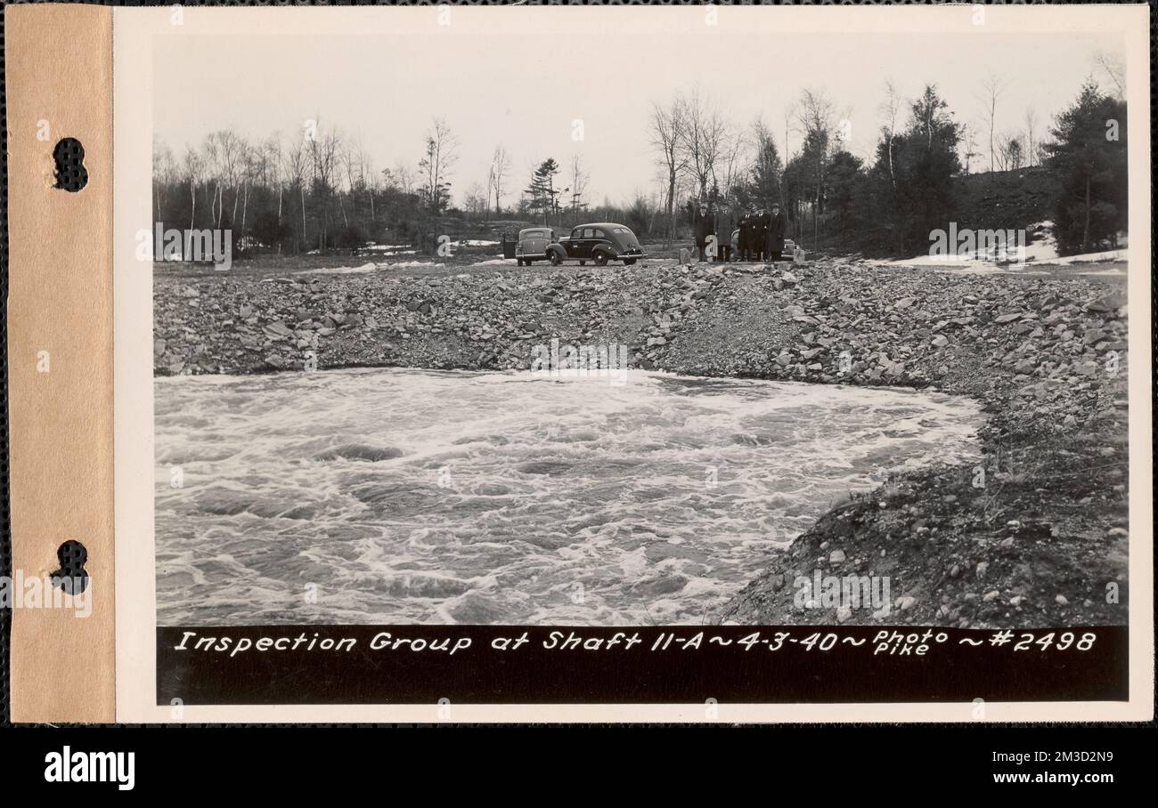 Inspection group at shaft 11A, Quabbin Reservoir, Mass., Apr. 3, 1940 ...