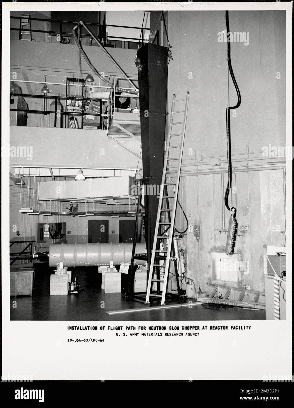 Installation of flight path for neutron slow chopper at reactor ...