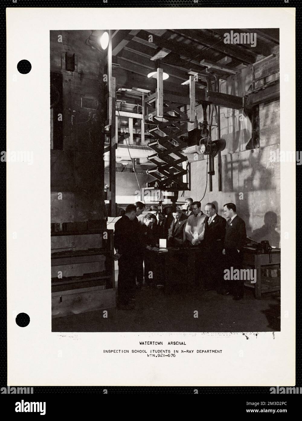 Inspection school students in x-ray department , Armories, Ordnance ...