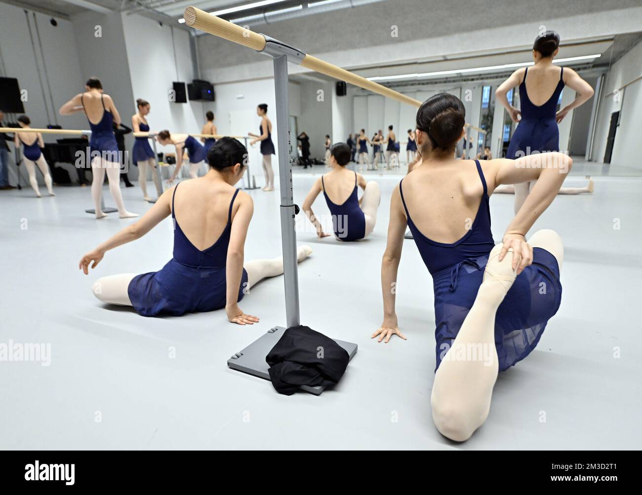 Illustration picture shows a dance lesson during a press visit to the ...