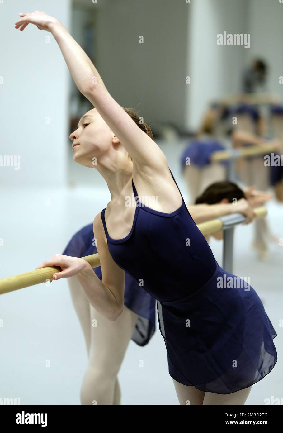 Illustration picture shows a dance lesson during a press visit to the ...