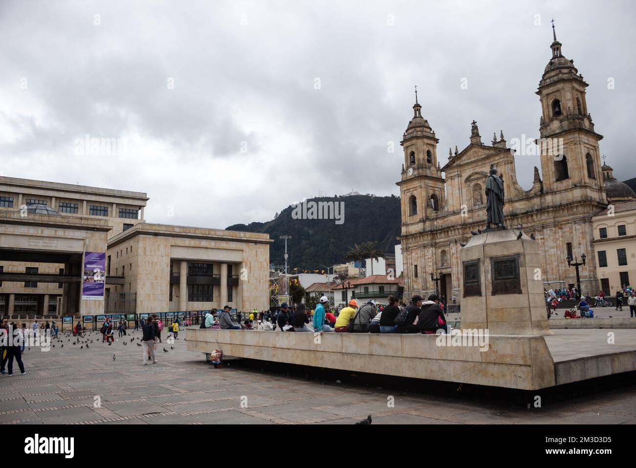BOGOTA, COLOMBIA - Colonial Church knowed as primatial cathedral at ...