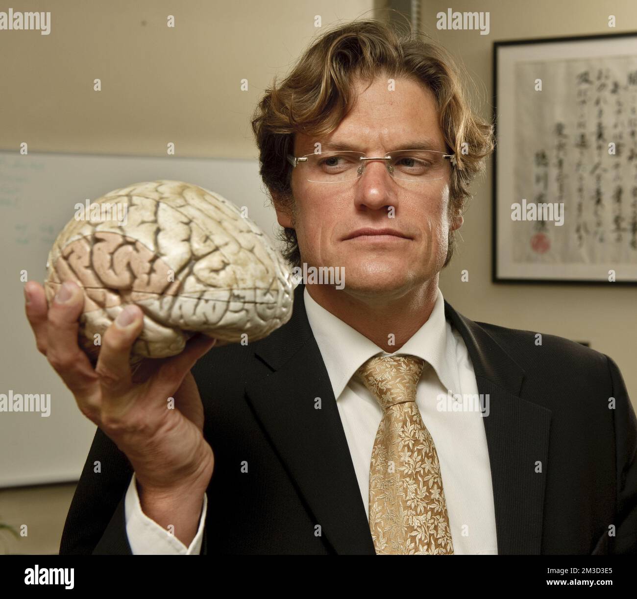 Neurological expert Dr Steven Laureys in his office. Rom Houben was ...