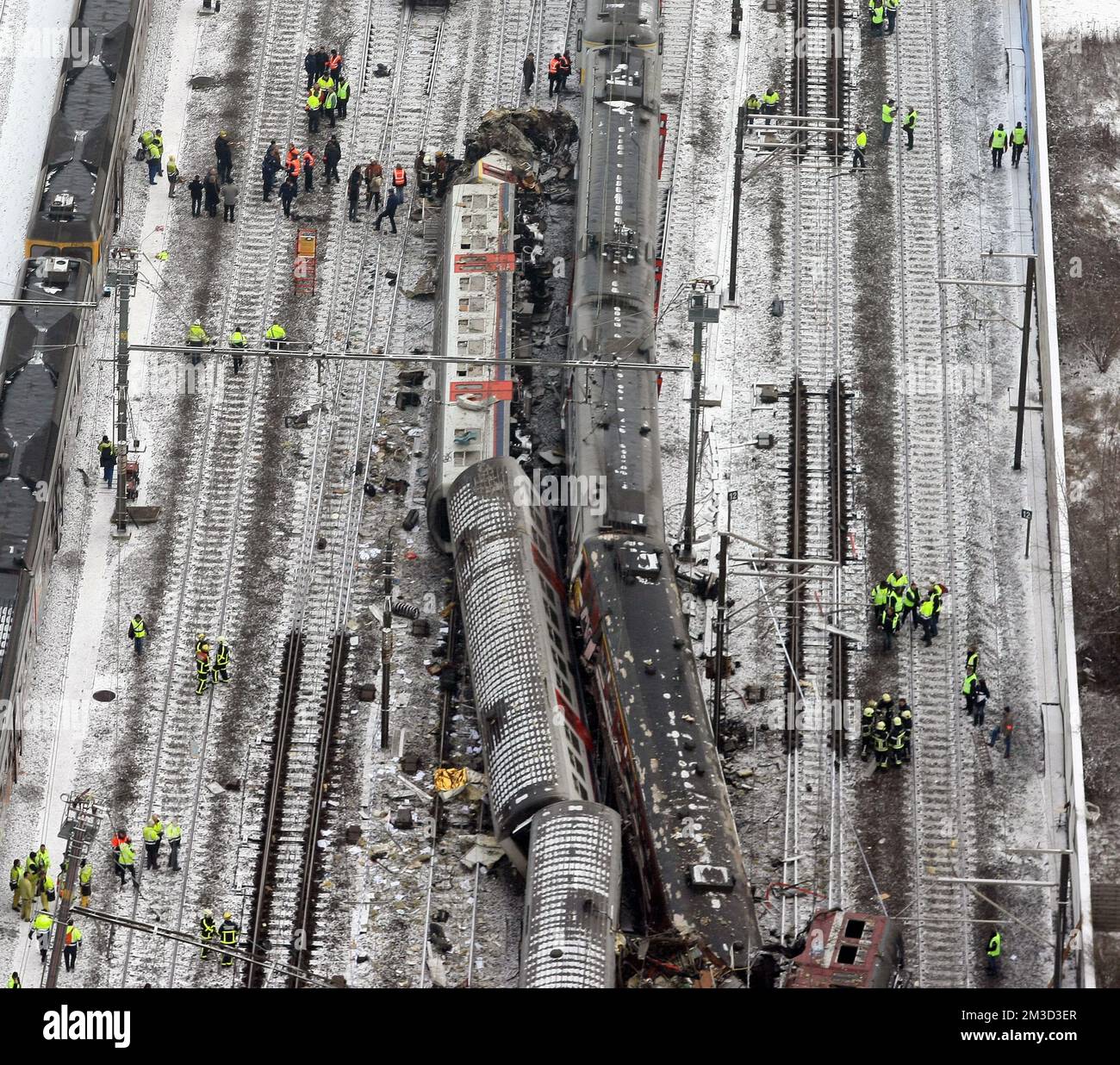 Two passenger trains hi-res stock photography and images - Alamy