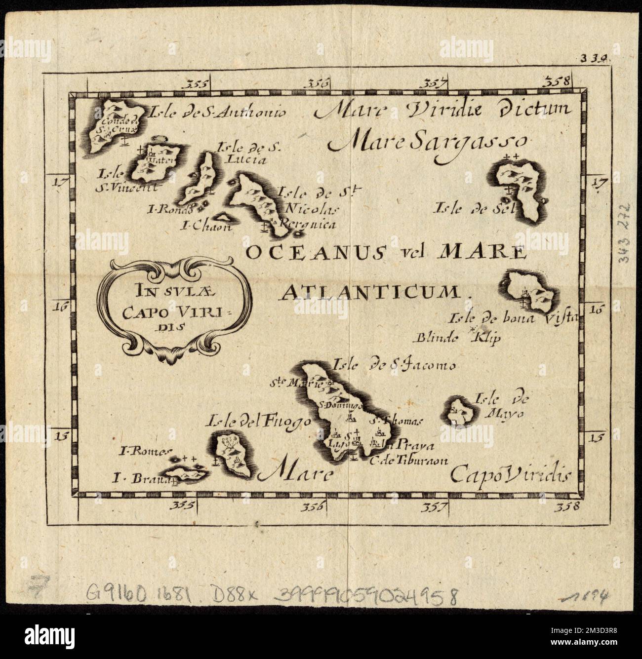 Insulae Capo Viridis , Cape Verde, Maps, Early works to 1800 Norman B ...