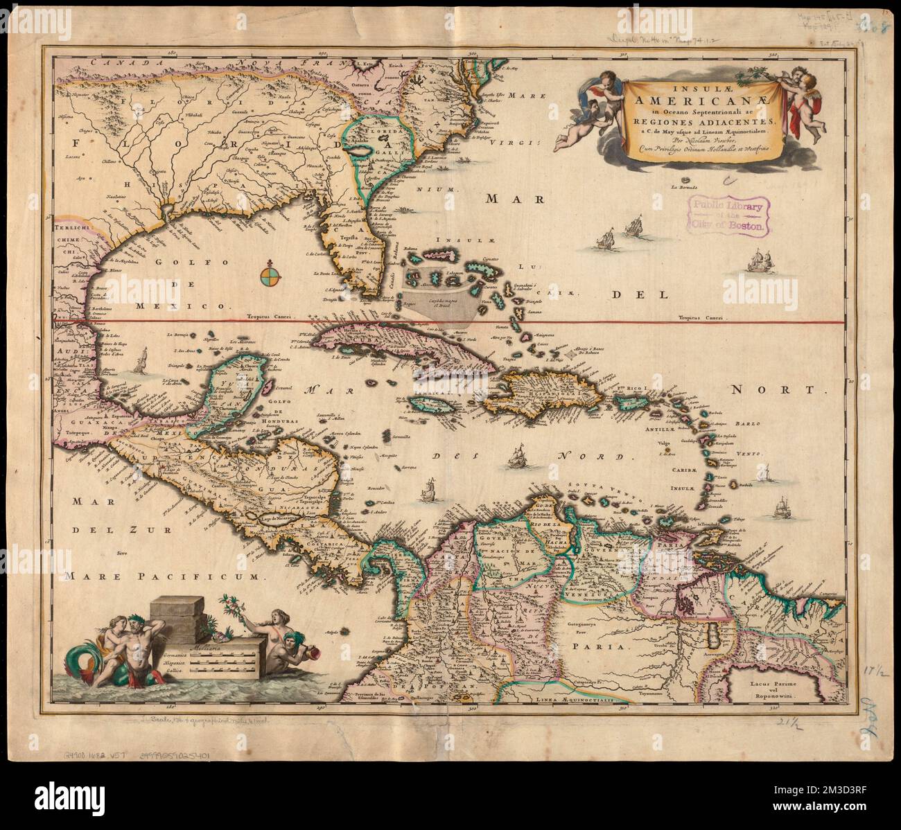 Insulæ Americanæ in Oceano Septentrionali ac regiones adiacentes : a C ...