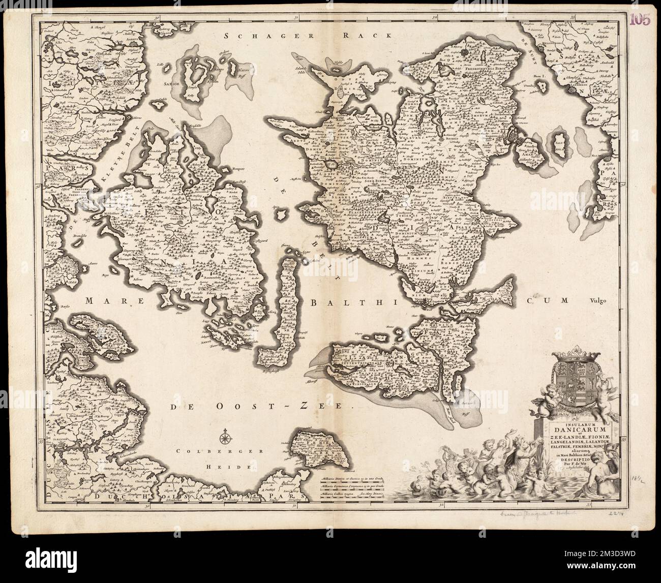 Insularum Danicarum ut Zee-landiae, Fioniae, Langelandiae, Lalandiae ...