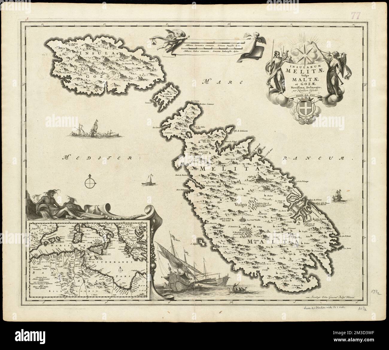 Insularum Melitae vulgo Maltae et Gozae , Malta, Maps, Early works to ...
