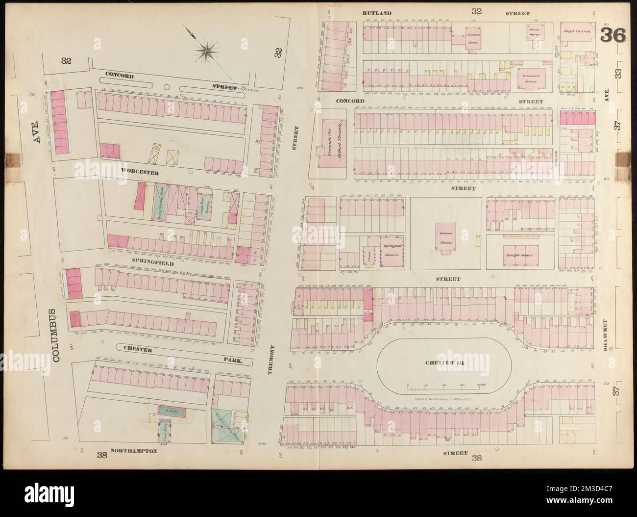Insurance map of Boston : volume 2 : plate 36 , Real property ...