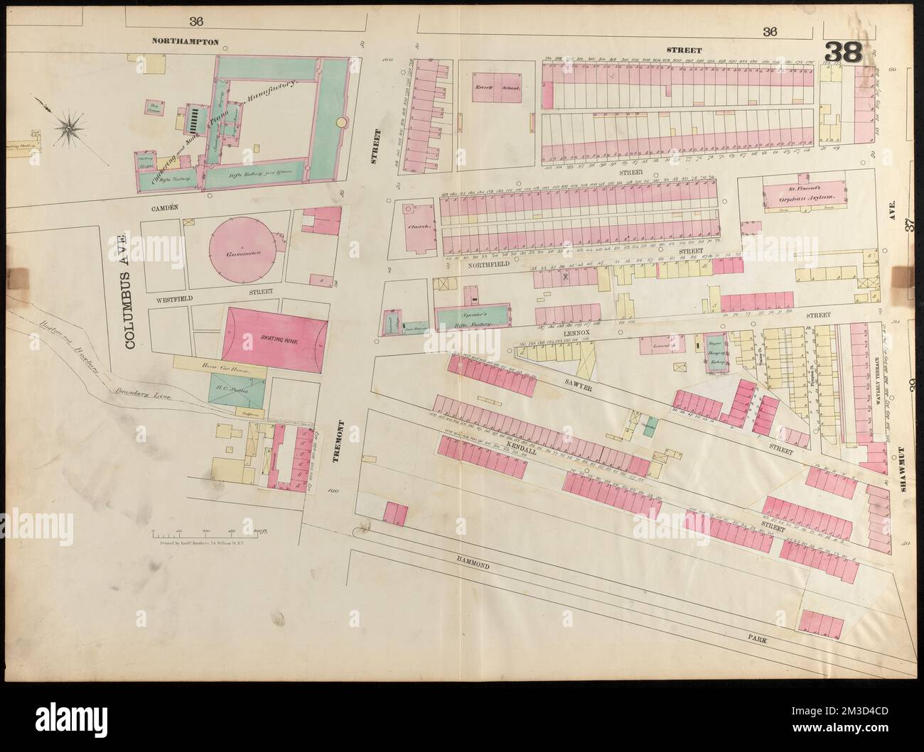 Insurance map of Boston : volume 2 : plate 38 , Real property ...
