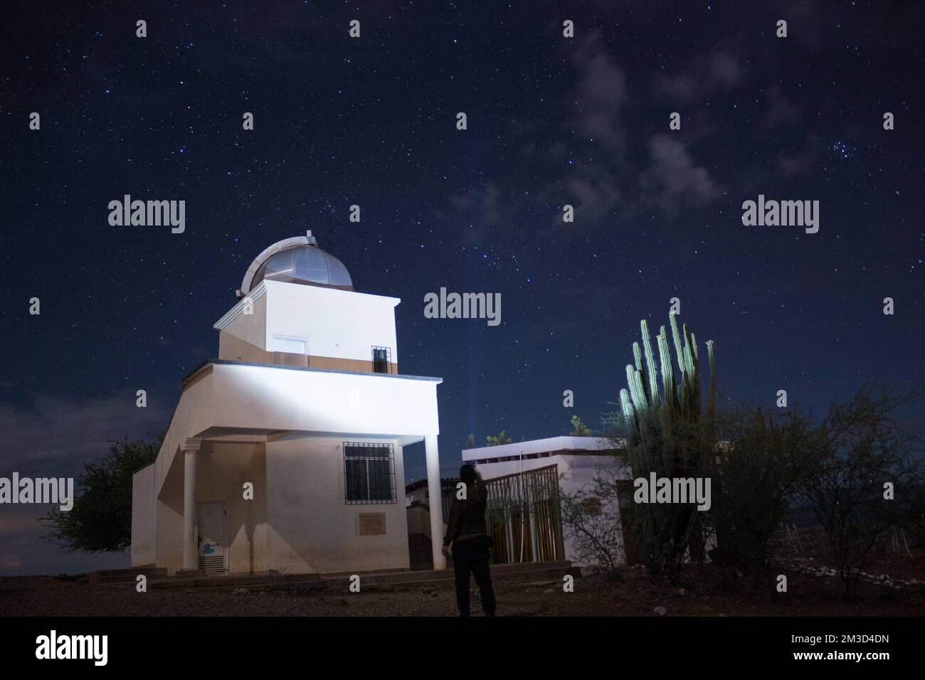 A Lonely man lighting up The Astronomical Observatory and a spined ...