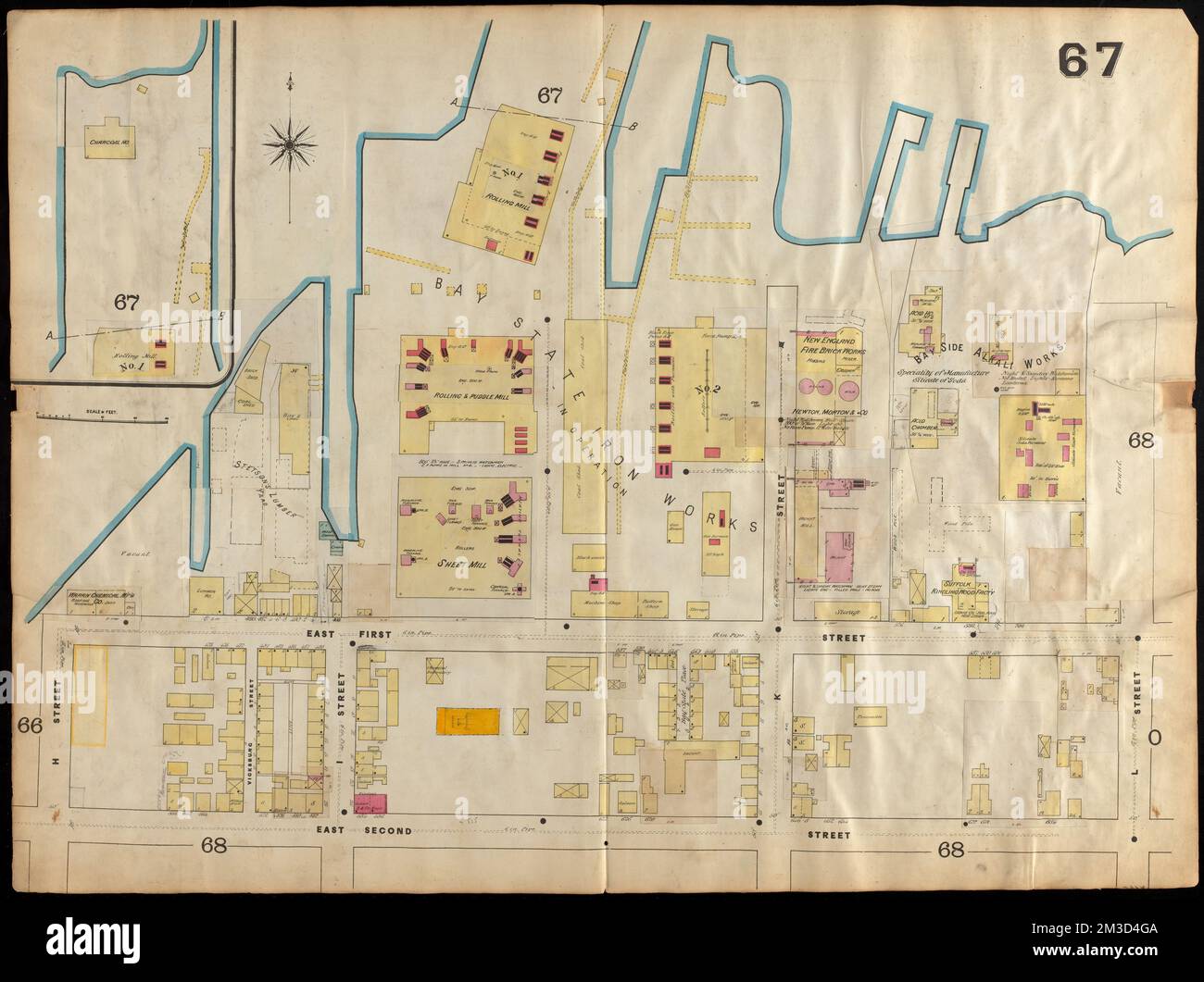 Insurance map of Boston vol. 3 (South & East Boston) : plate 67 , Fire ...
